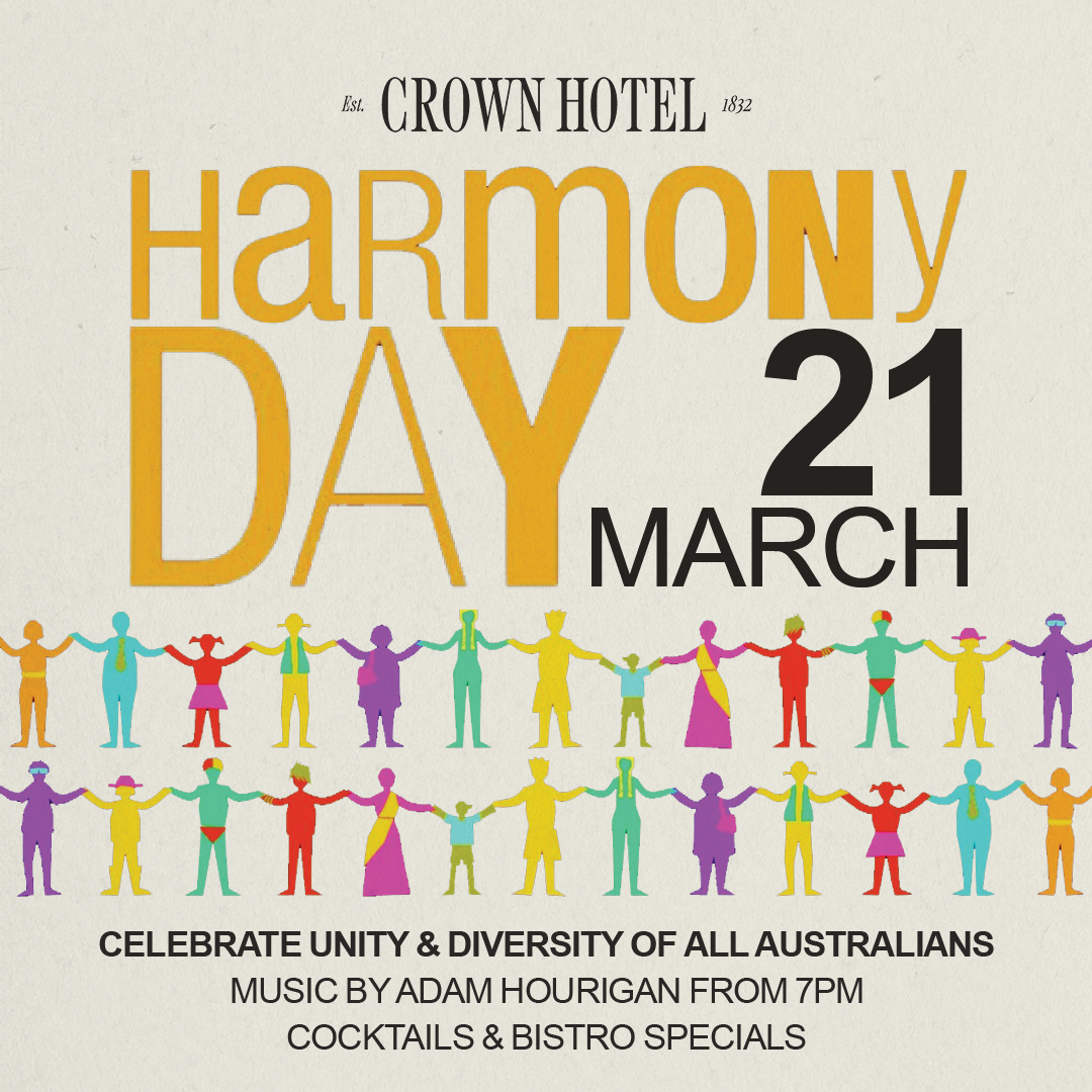 Harmony Day | Crown Hotel Motel Grafton